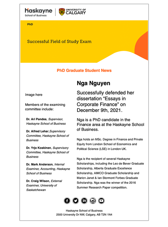 Digital templates | Haskayne School of Business | University of Calgary